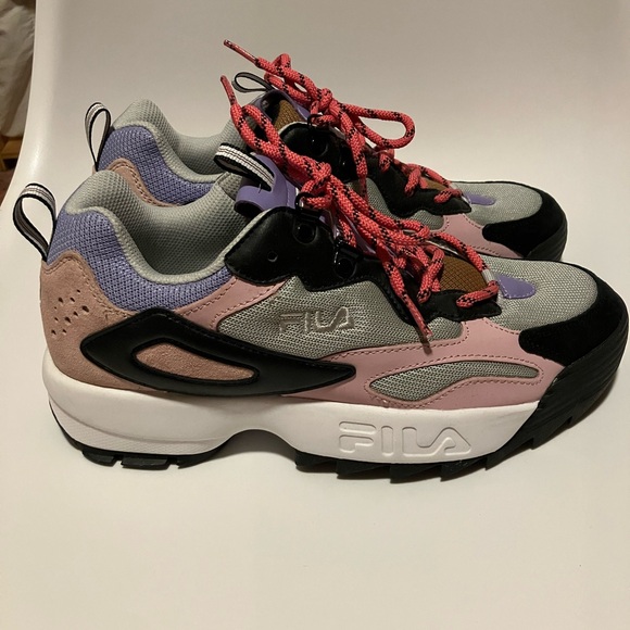 Fila | Shoes | Fila Uo Rare Pink Purple Multi Color Disruptor X Ray ...